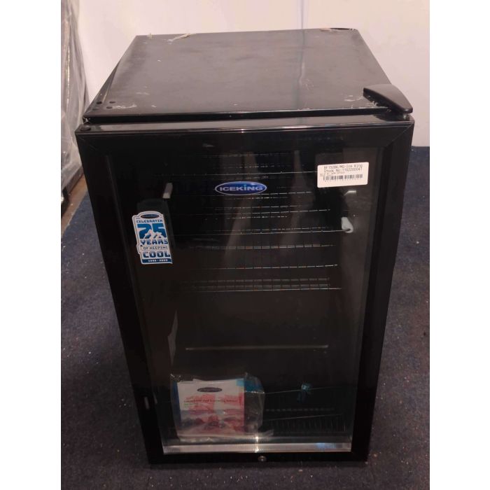 Ice King BF150BK/MG 50Cm Under Counter Drinks Fridge Glass Door